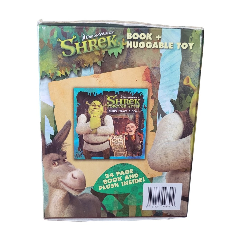Shrek Forever After book & plush huggable toy DreamWorks Spirit Shrek ...