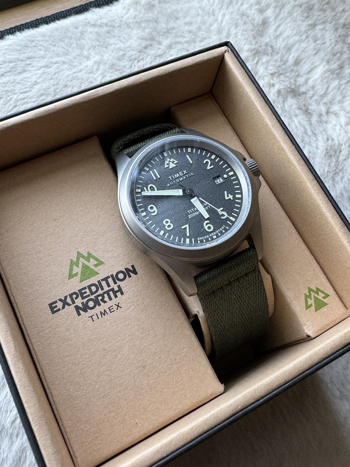 Timex Green Mens Analogue Watch Expedition North Automatic TW2V95300 ...