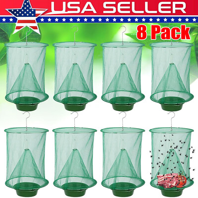 8 Pack Ranch Fly Trap Outdoors Farm Fly Trapper Catcher Killer for Farm ...