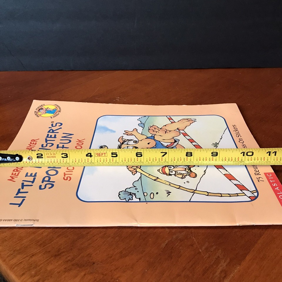Vtg 80s Mercer Mayer LITTLE MONSTER’S SPORTS FUN Sticker Book 1984 ...