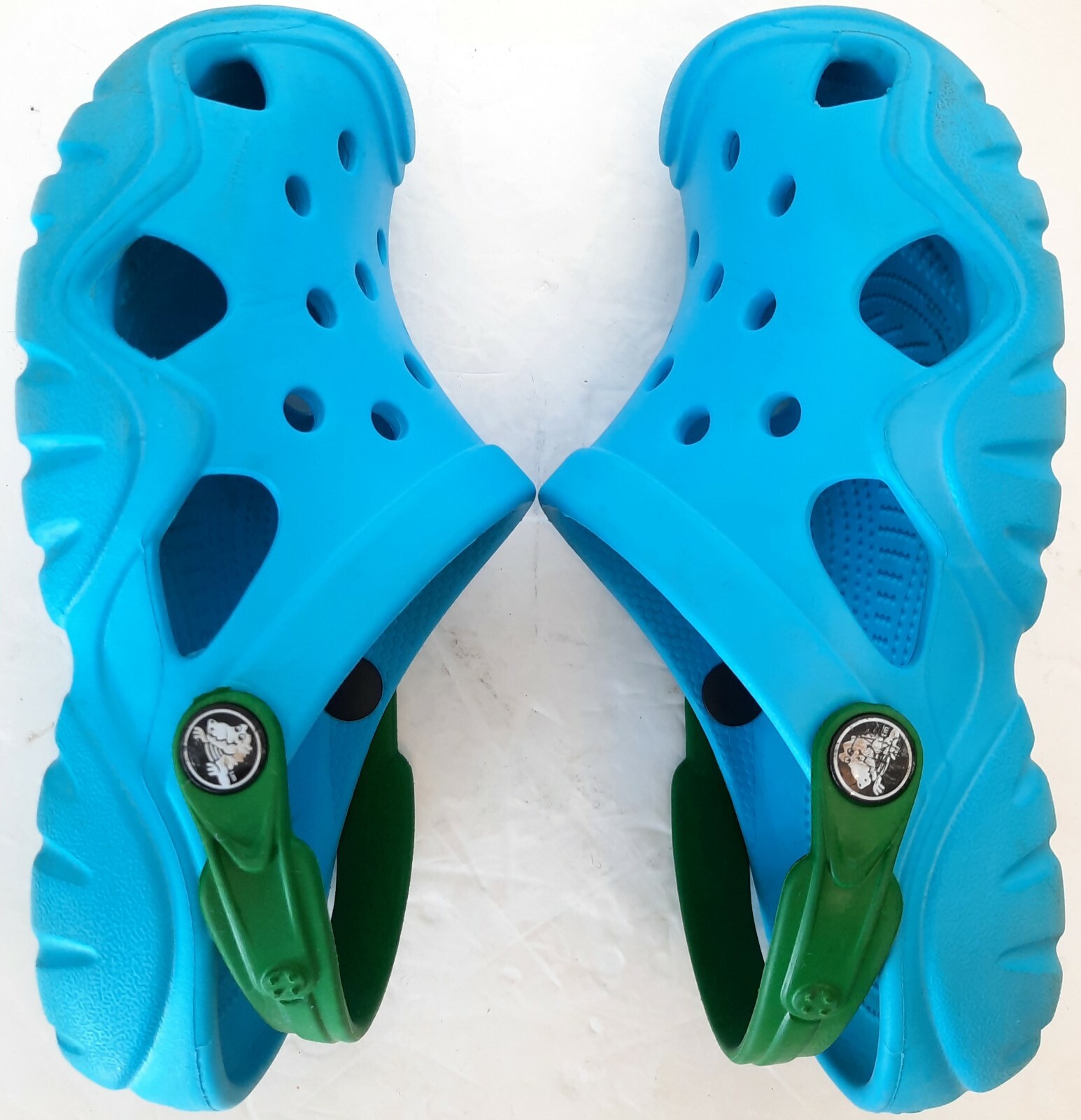 Crocs Iconic Comfort J3 Water Sandals Shoes Aqua Blue… - Gem