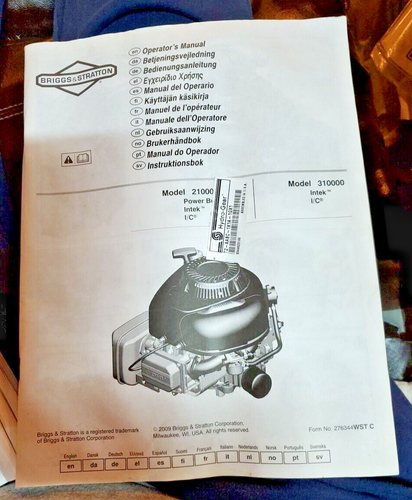 Briggs & Stratton Model Lawn Mower Engine Operators Manual | eBay