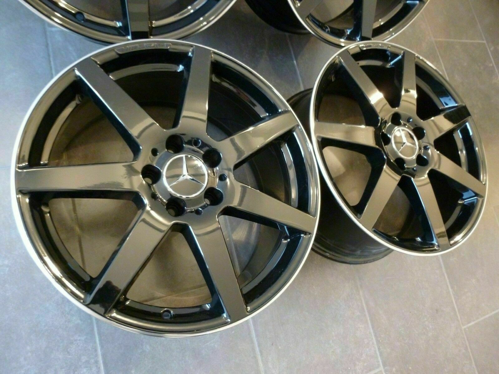 Amg Rims 18" Black Mercedes W204 S204 W205 W207 R171 R170 W209 W208 ...