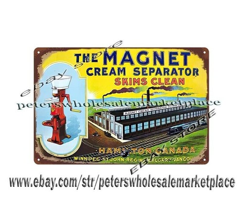 The Magnet Cream Separator barn Hamilton Ontario metal tin sign garage ...