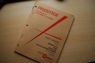 Prentice H-TS SR BC Truck Mount Knuckle Boom Log Loader Parts Manual ...