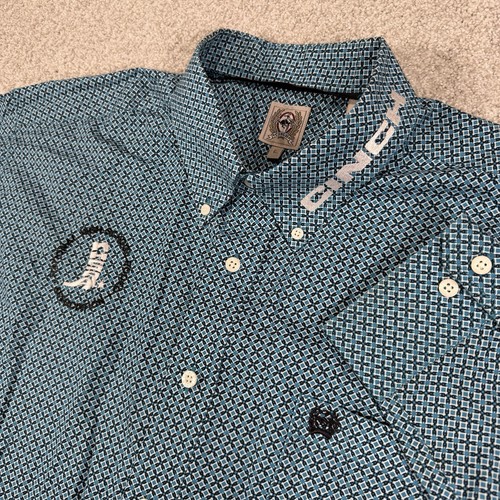 Cinch Shirt Mens Large High School National Rodeo Team Western Cowboy ...