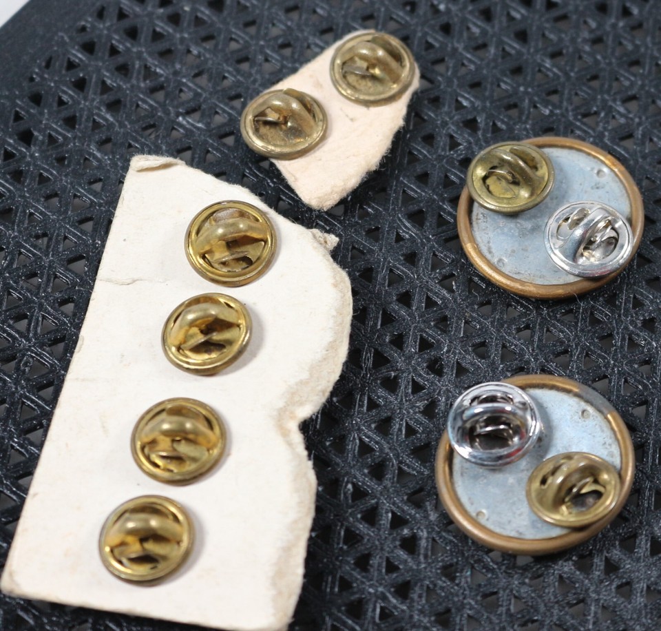 U.S. Army Military Signal Corps Insignia Collar Pin Gold Tone Lot of 4 ...