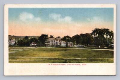 "Le Champ de Mars" Port au Prince Haiti Antique Caribbean Postcard ...