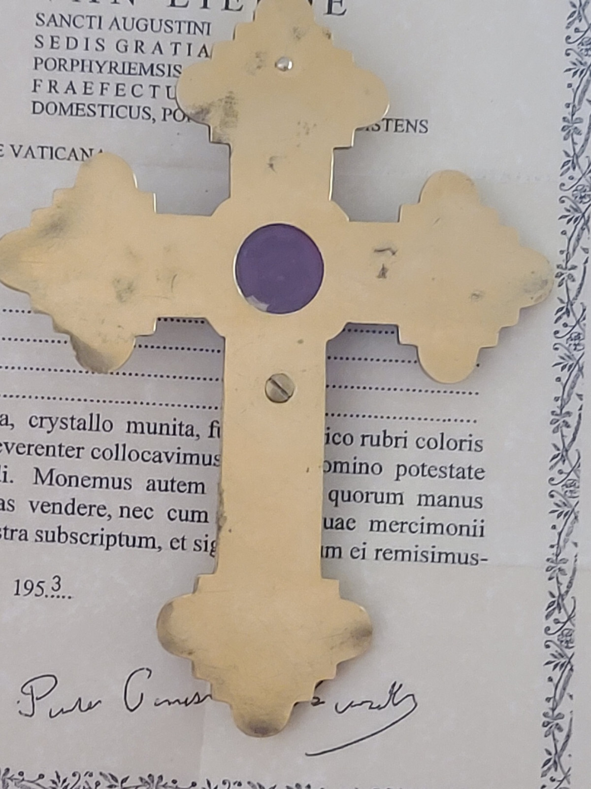 Reliquary Relic 1st class of Saint Catherine Labouré with Certificate ...