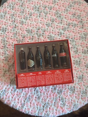 Coca-Cola 2002 Miniature Bottle Evolution of the Contour Set 1899-1986 ...