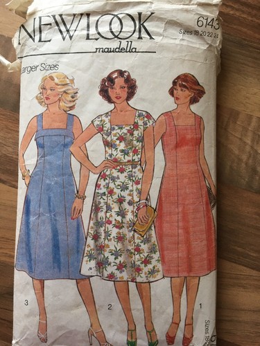 NEWLOOK 6143 dresses Sewing Pattern Size 18 Used complete | eBay UK