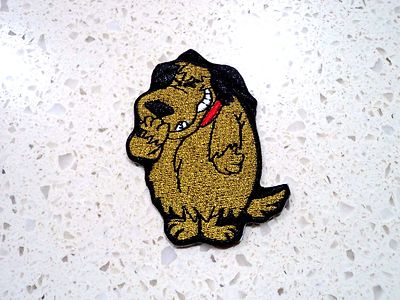 1x Muttley Patches Boxer Dog Embroidered Cloth Applique Badge Iron Sew ...