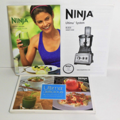 Ninja Ultima Blending System BL820 BOOK LOT Recipes Delicious ...