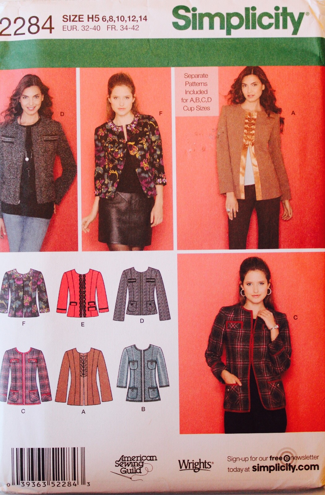 U PICK! SIMPLICITY Misses JACKET CARDI BLAZER Sew Pattern ~ Sz 4-18 ...