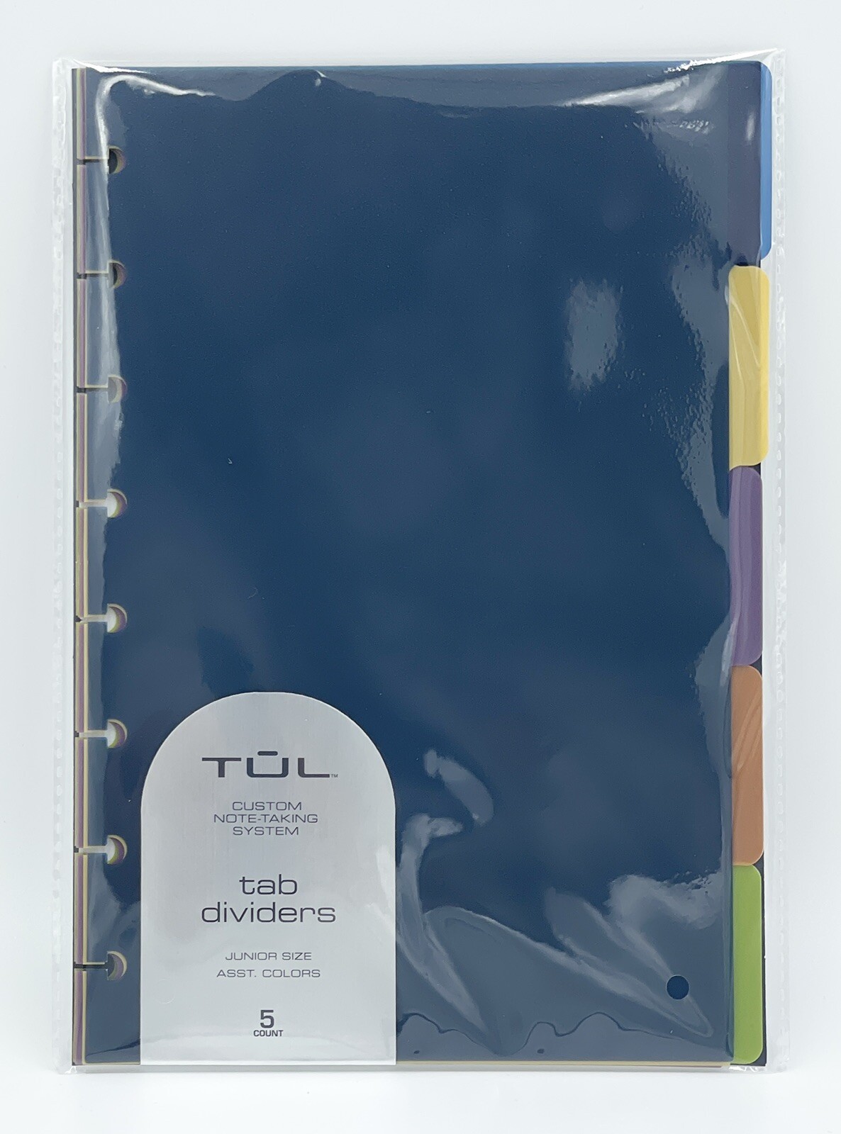 TUL Discbound Tab Dividers, Junior Size, Assorted Colors, 5 Tabs | eBay