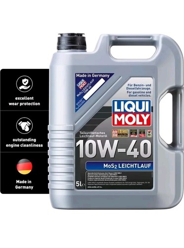 10W 40 Synthetic Technology Engine Oil Liqui Moly MoS2 Leichtlauf 2184 ...