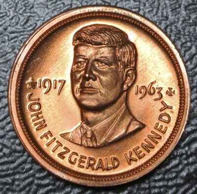 1917-1963 JOHN FITZGERALD KENNEDY TOKEN - Peace & Freedom Do Not Come ...