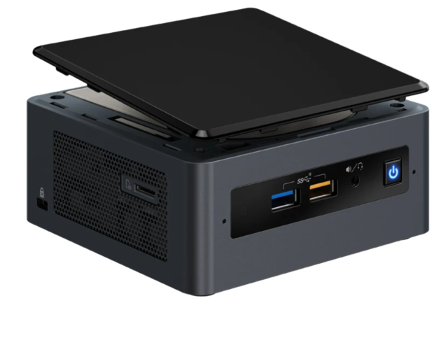Intel NUC (32GB, Intel Core i3 8th Gen., 3.60GHz) Desktop - Black ...