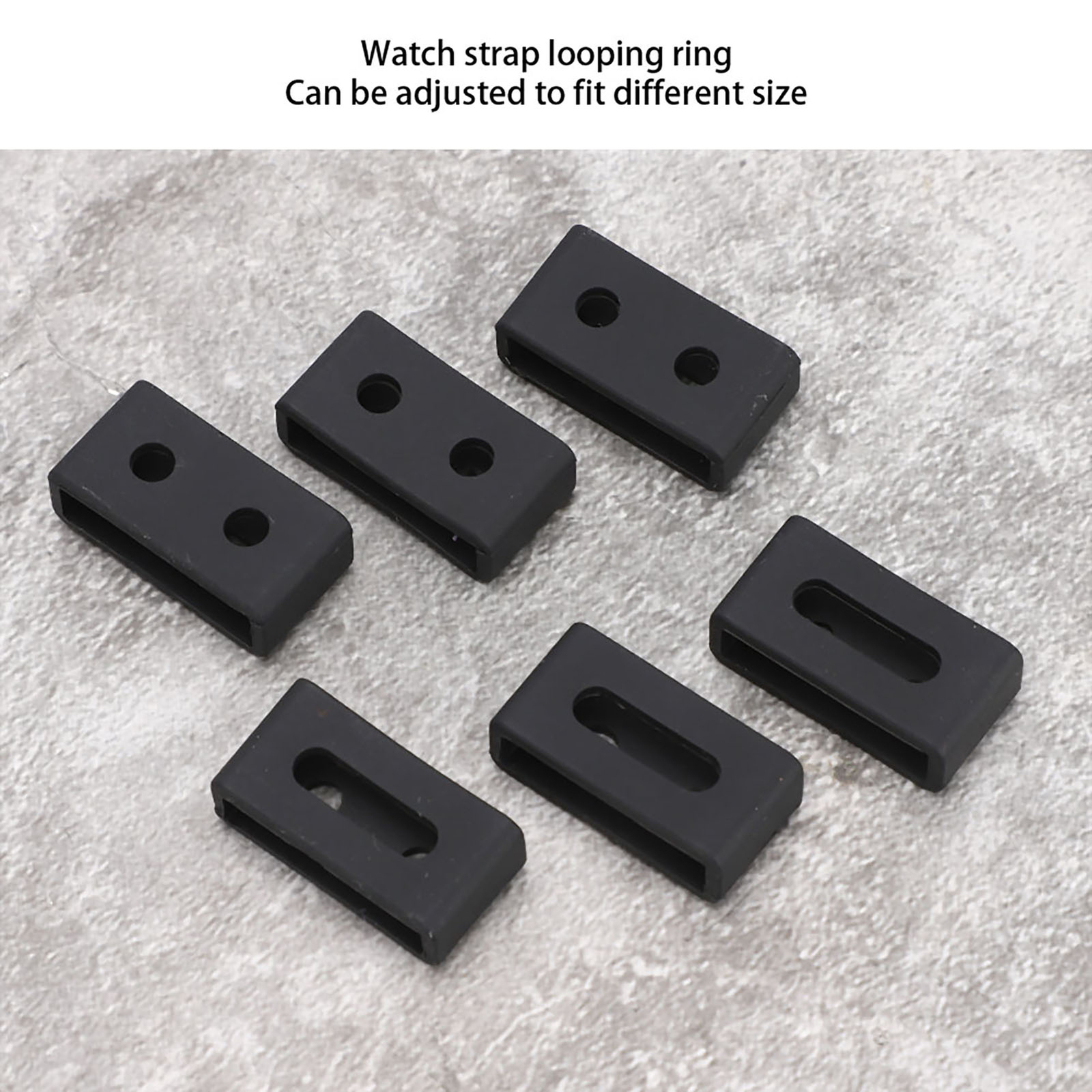 6pcs Watch Strap Looping Ring Watch Band Keeper Loop Security Holder ...