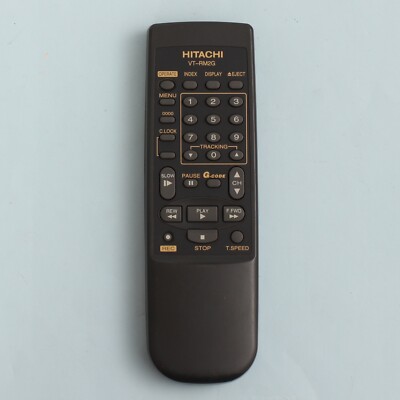 Genuine Hitachi VT-RM2G VCR Remote Control (VT-RM3G, VT-RM428EG, VT ...