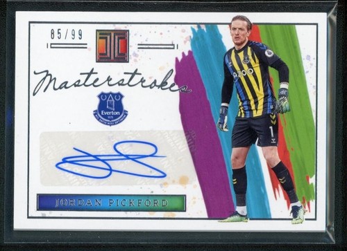 2021-22 JORDAN PICKFORD 85/99 AUTO PANINI IMPECCABLE PREMIER LEAGUE ...