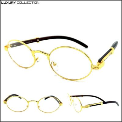 Mens Classy Exotic Sophisticated Modern Clear EYE GLASSES Oval Gold ...