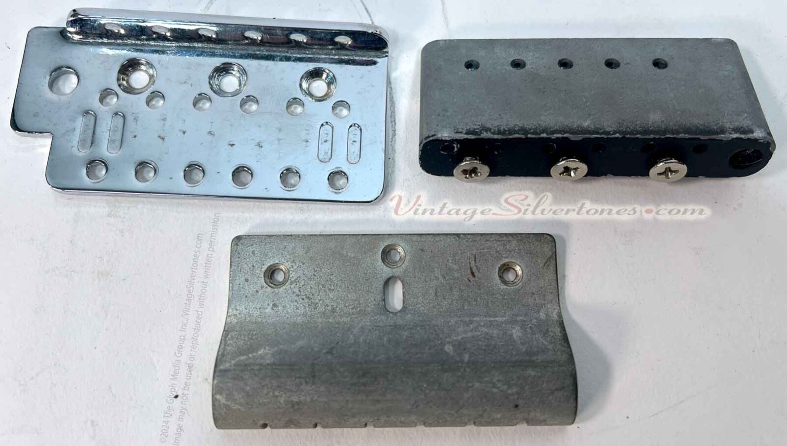 Electric guitar bridge parts lot of 3 - Danelectro? unknown used | eBay