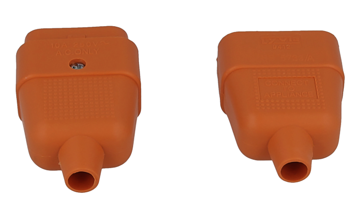 2 Pin Cable Connector Joiner Fits FLYMO Lawnmower 10 Amp Duraplug 2 ...