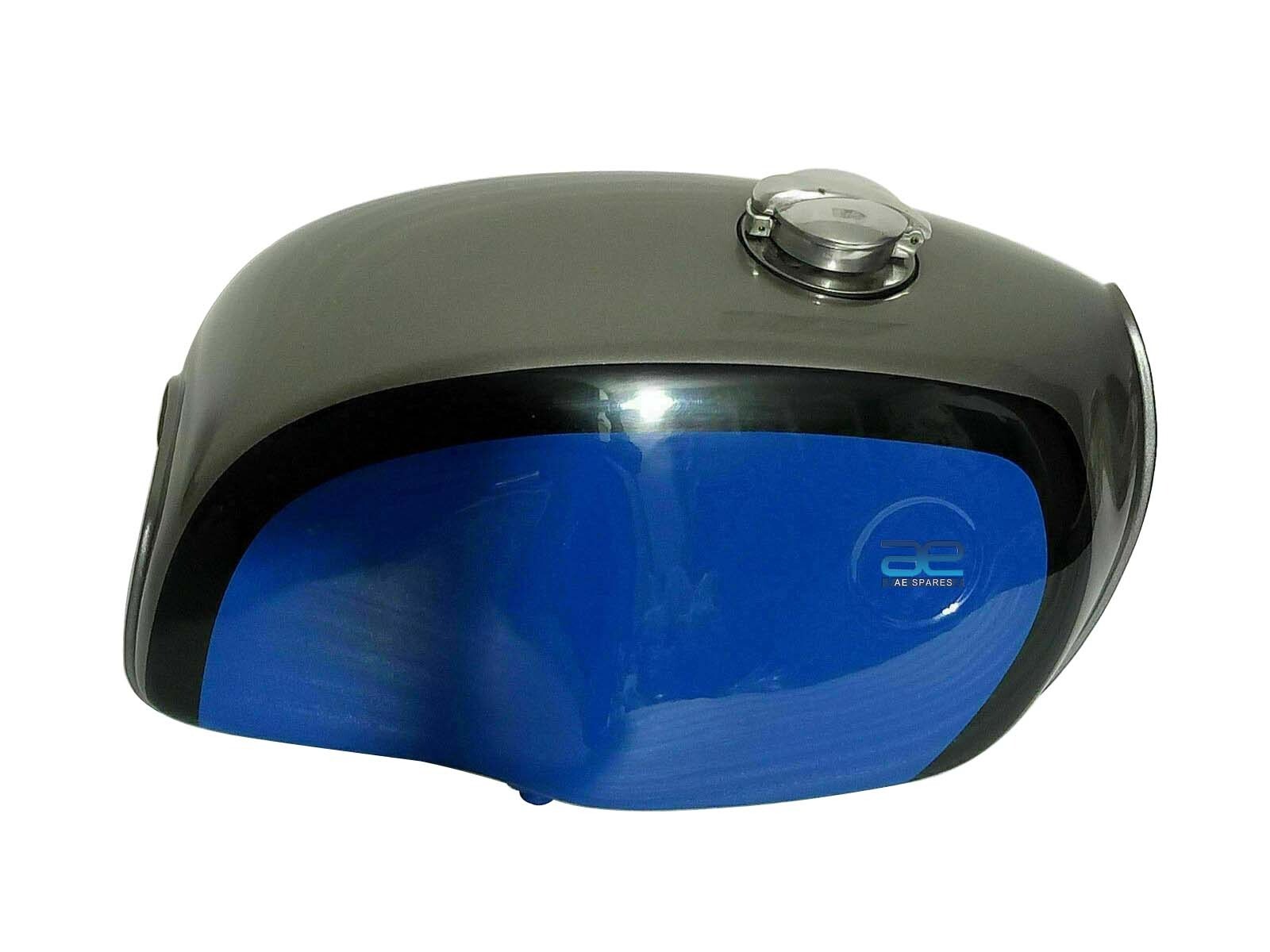 PETROL FUEL TANK FOR BMW R100 RT RS R90 R80 R75 BLUE PAINT WITH MONZA ...