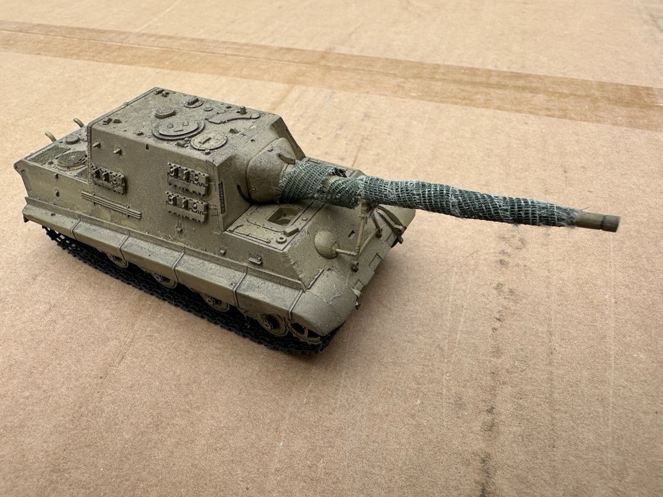1/72nd 2x vintage WWII German Jagdtiger tank destroyer models painted ...
