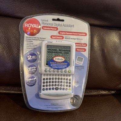 Royal Info to Go Excelsior 6 Personal Digital Assistant PDA Calendar ...
