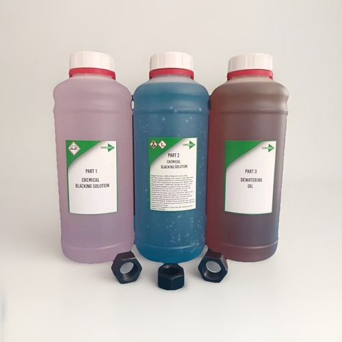 Metal Blacking Kit 500ml - Corrosion resistant Black oxide finish ...