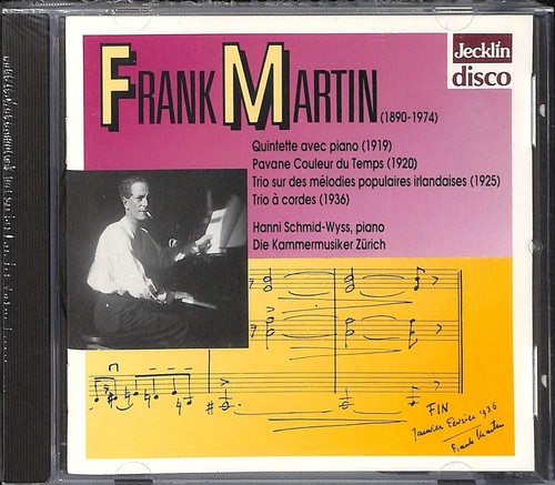 CD DIE KAMMERMUSIKER ZU Martin: Piano Quinte JD6462 NON JAPAN | eBay