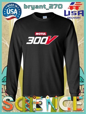 Motul 300V Racing Logo Men's Long Sleeve T-Shirts American Size Tees ...