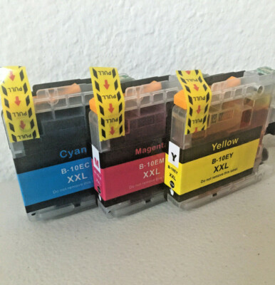 LC10E XXL C M Y High Yield Ink Cartridge for Brother MFC-J6925DW ...