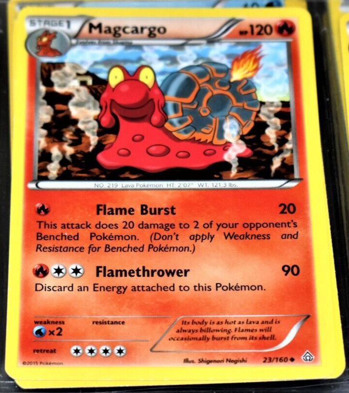 Magcargo # 23/160 XY Primal Clash Set Pokemon Trading TCG Game Cards NM ...