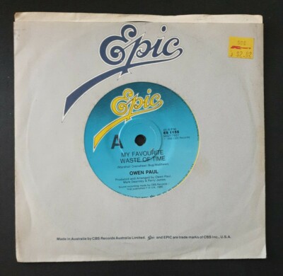 OWEN PAUL - 'My Favourite Waste Of Time' 7" Vinyl Single Record 1986 | eBay