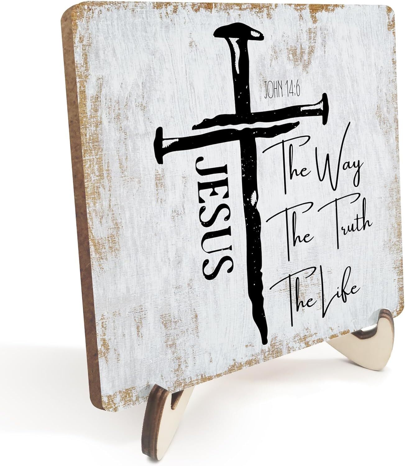 Inspirational Sign Rustic Desk Decor Decorative Christian Gifts ...