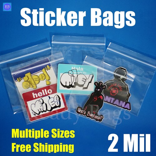 Assorted Clear Plastic Baggies Reclosable 2Mil Zipper Seal Zip Lock ...