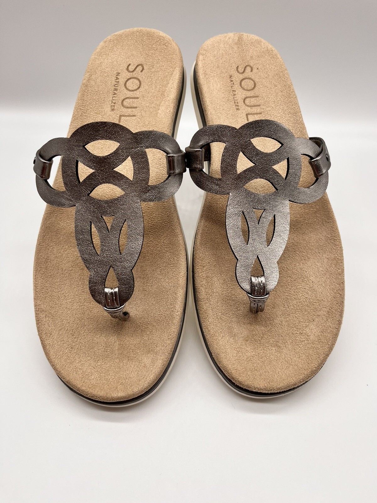 Soul Naturalizer JANICE Women’s Pewter Sandals 🌺 Size 9.5 ~ NEW | eBay