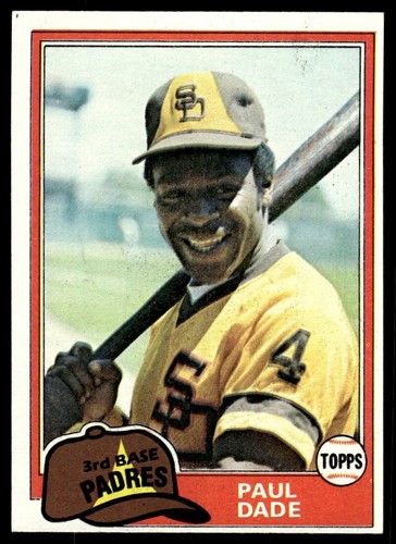 1981 Topps Paul Dade San Diego Padres #496 | eBay