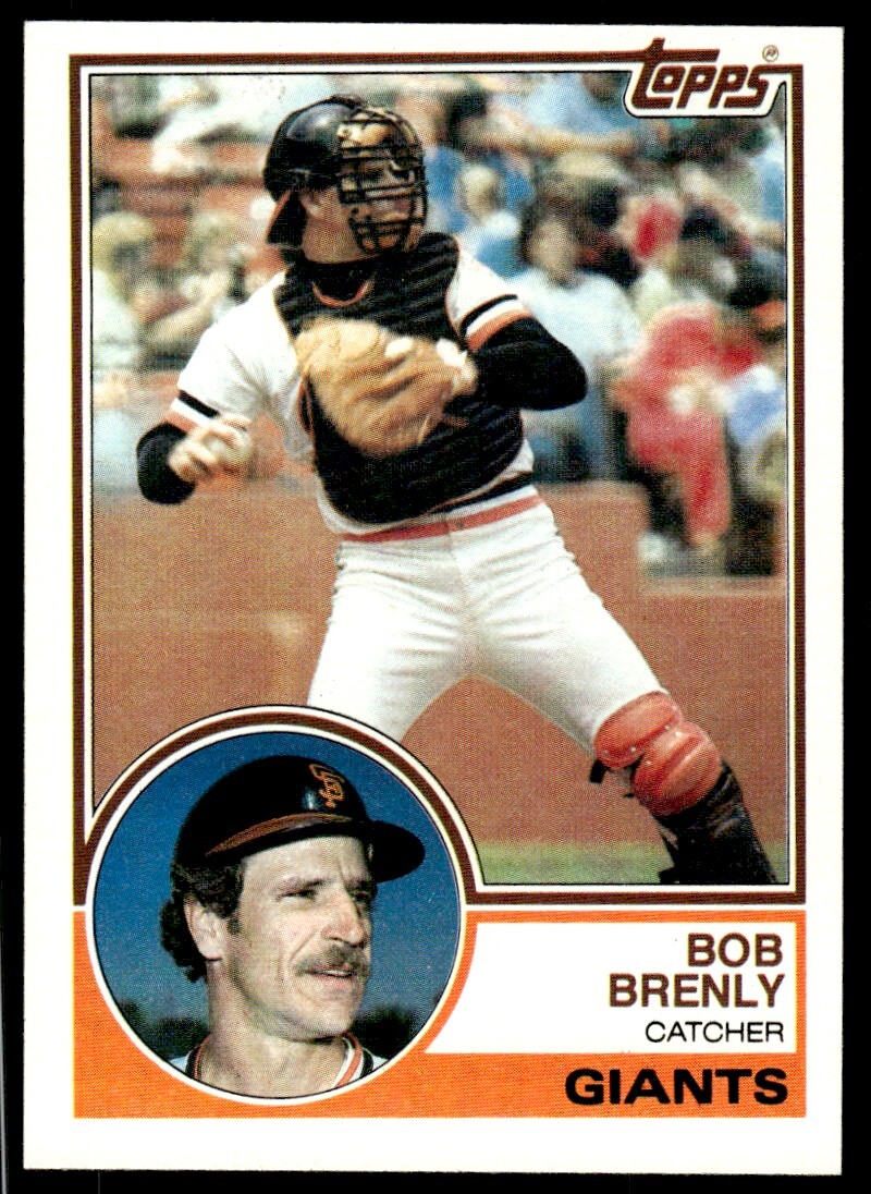 1983 Topps Baseball Card Bob Brenly A San Francisco Giants #494 | eBay