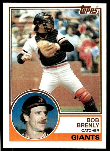 1983 Topps Baseball Card Bob Brenly A San Francisco Giants #494 | eBay