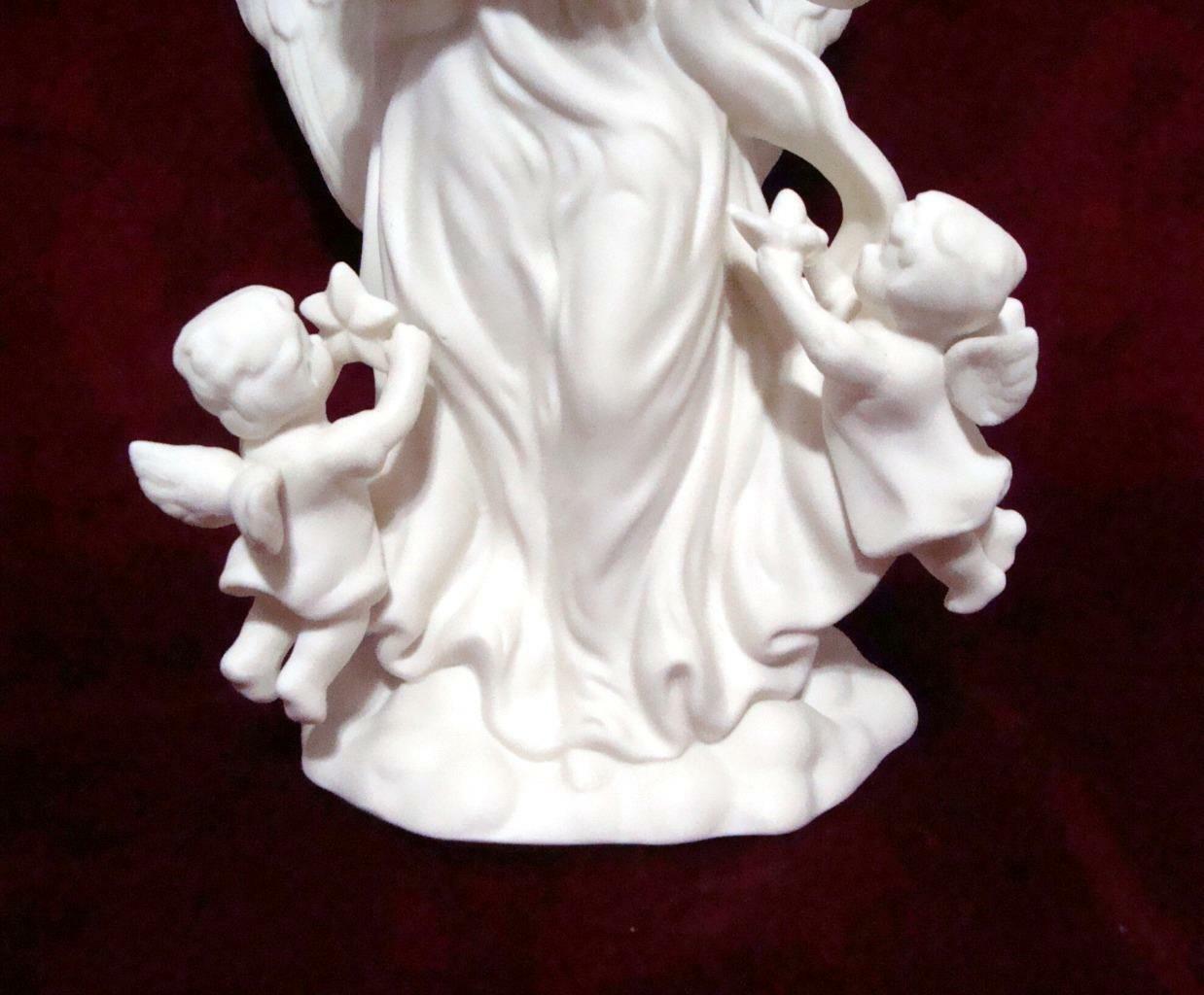 Vintage PartyLite ANGEL OF LIGHT White Bisque Candle Holder P7713 ...