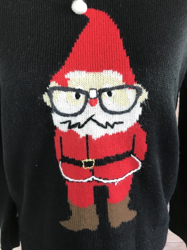 Womens Christmas Holiday Santa Sweater Size Medium (7-9) | eBay