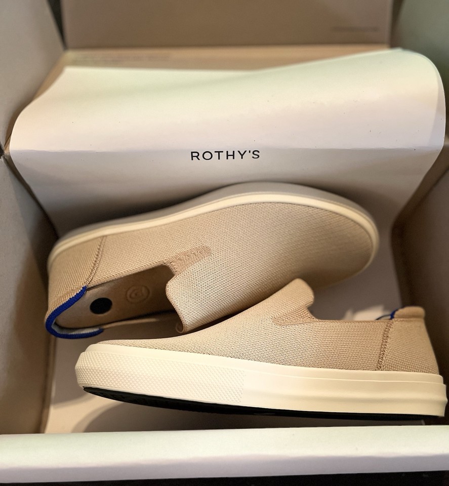 Rothy's The Original Slip On Sneaker - Wheat - Women’s 9.5 Men’s 8 - New!! | eBay