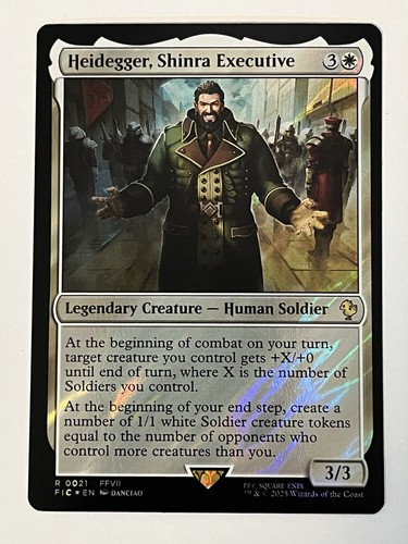 Heidegger Shinra Executive Surge Foil Commander: Final Fantasy MTG 0021 ...