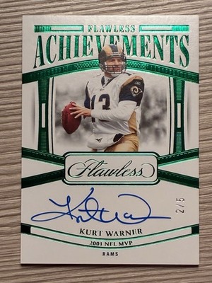 KURT WARNER 2024 Panini Flawless Emerald Auto Autograph Sp 2/5 | eBay