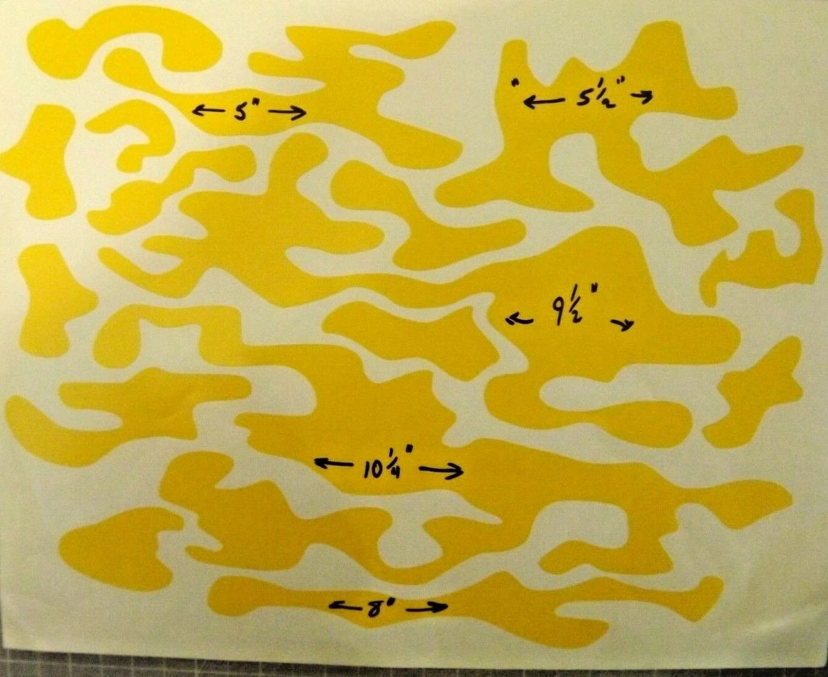 Large Camo Pattern Stencil