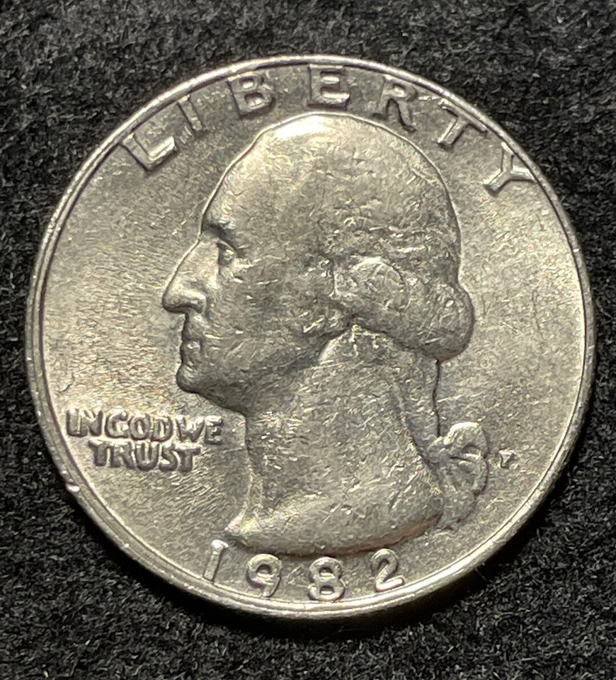 1982 P Washington Quarter - Obv Misaligned Dbld Rim | eBay